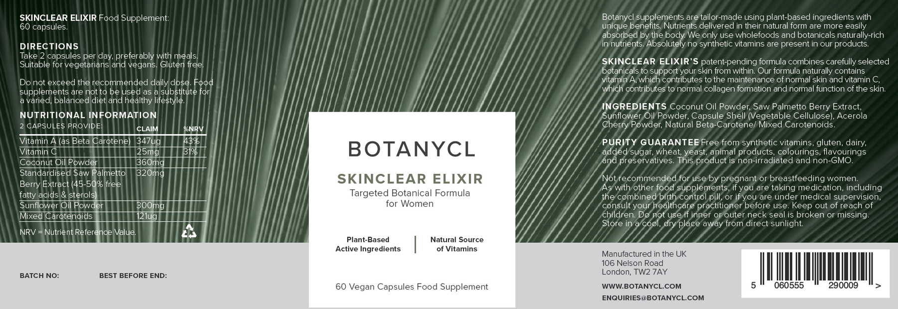 Botanycl SkinClear Elixir | Supplements For Clear Skin – BOTANYCL